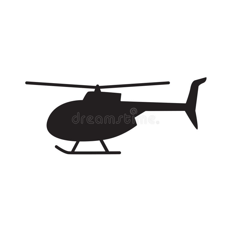 Vector Illustration Black Helicopter Stock Illustrations – 8,471 Vector ...