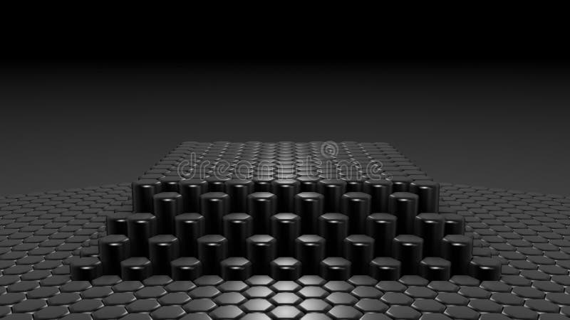 Black Hexagon Background. 3d Illustration, 3d Rendering Stock ...