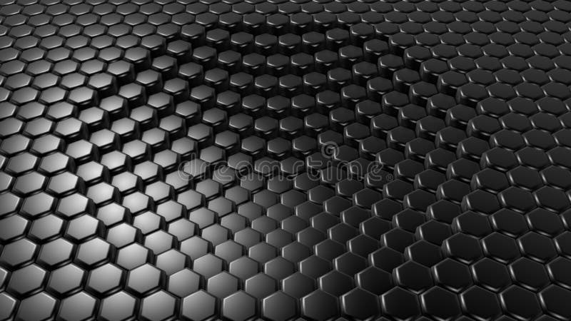 Black Hexagon Background. 3d Illustration, 3d Rendering Stock ...