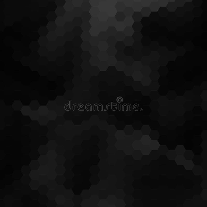 Black Hexagon Vector Abstract Geometric Background. Layout for ...
