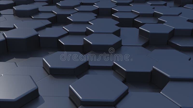 Black Hexagonal Grids stock illustration. Illustration of modern ...