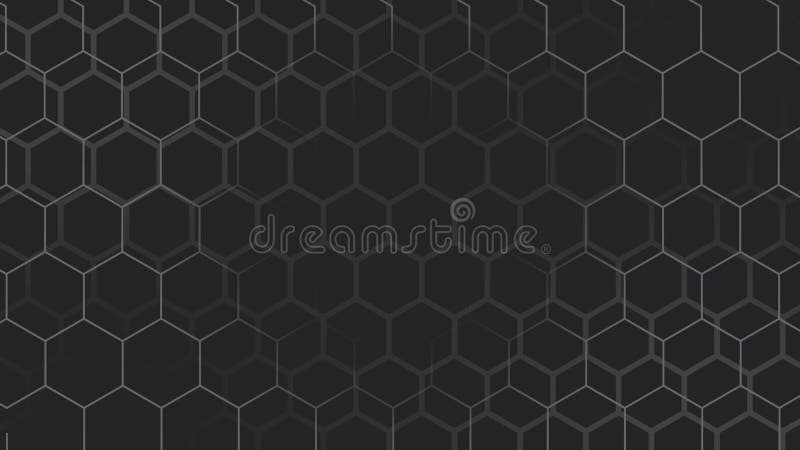 Black Hexagonal Pattern Looping Animation. Stock Video - Video of motion, abstract: 343036175