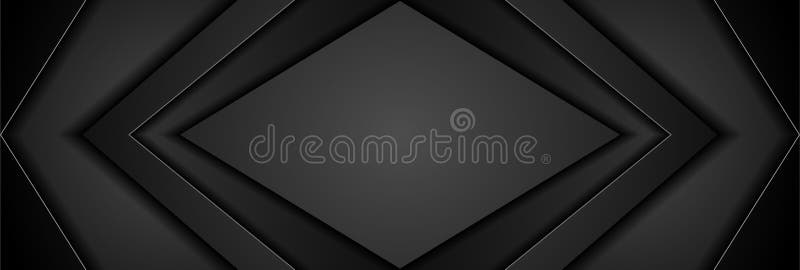 Black Hi-tech Concept Abstract Background Stock Vector - Illustration ...