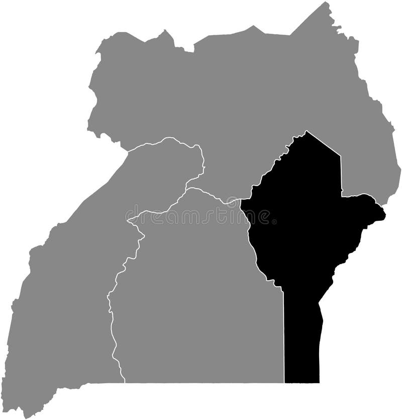 Location Map of the Eastern Equatoria State of South Sudan Stock Vector ...