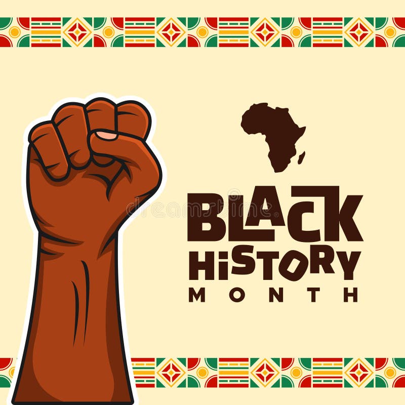 Black History Black Future Empowering Generations Stock Illustration ...