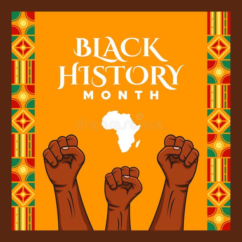 Black History Black Future Empowering Generations Stock Illustration ...