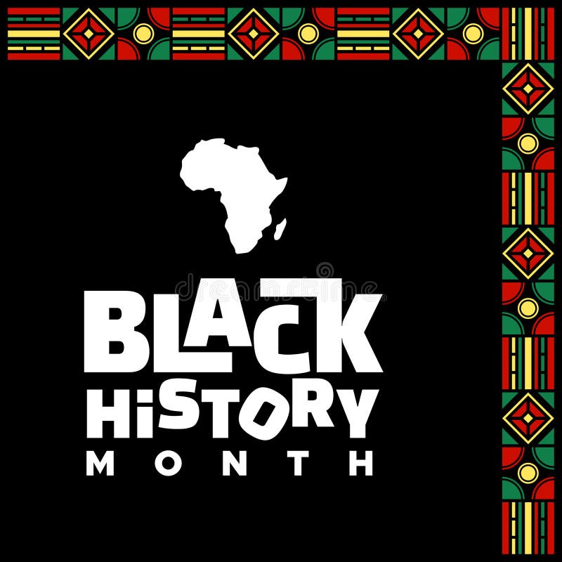 Black History Black Future Empowering Generations Stock Illustration ...