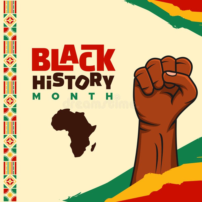 Black History Black Future Empowering Generations Stock Illustration ...