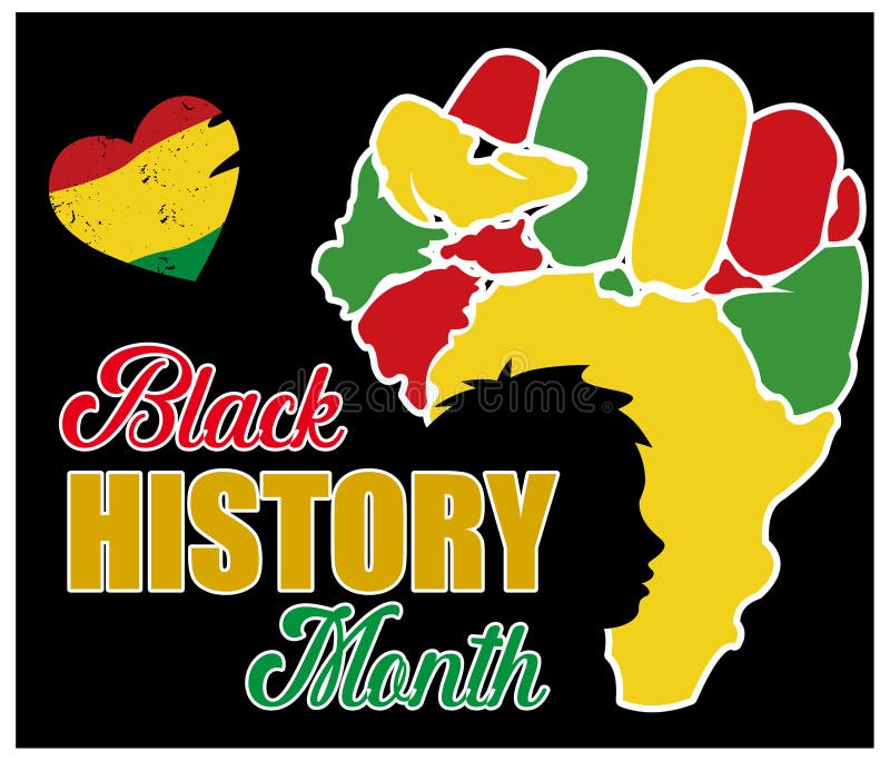Black History Month and African American History. Flat Vector Modern ...