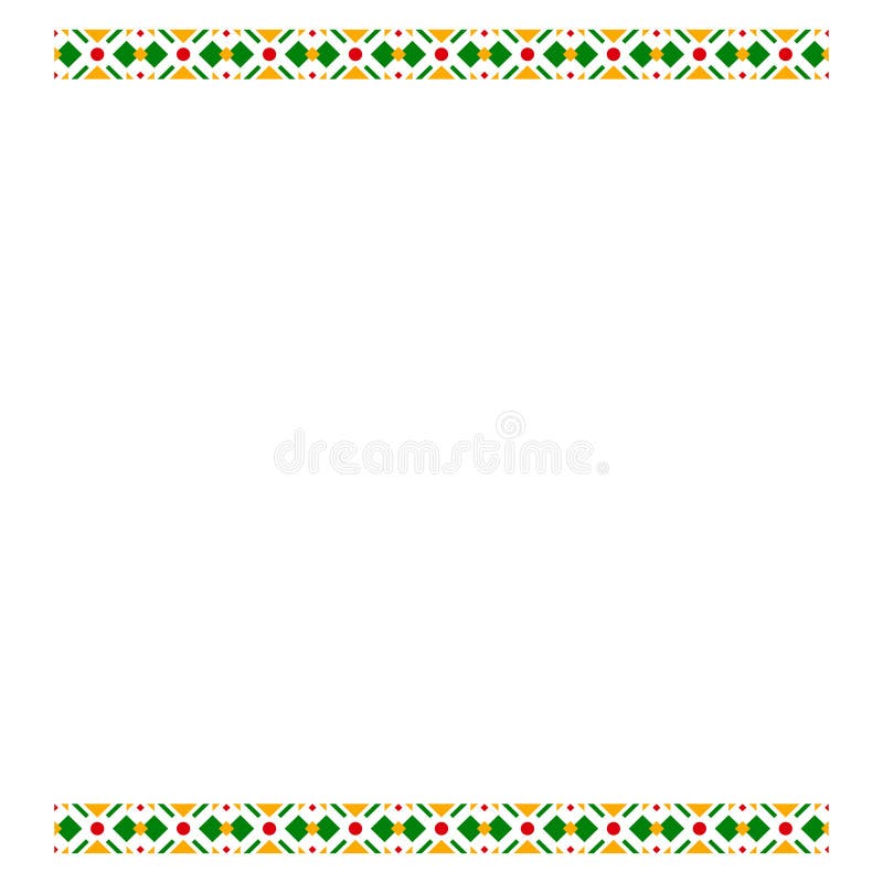 Black History Month Ethnic Pattern and Frame Element Design Collection ...