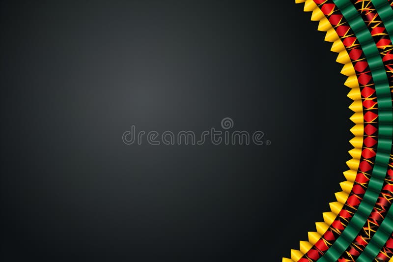 Black History Month Symbolizing Unity and Pride. Banner for Design ...