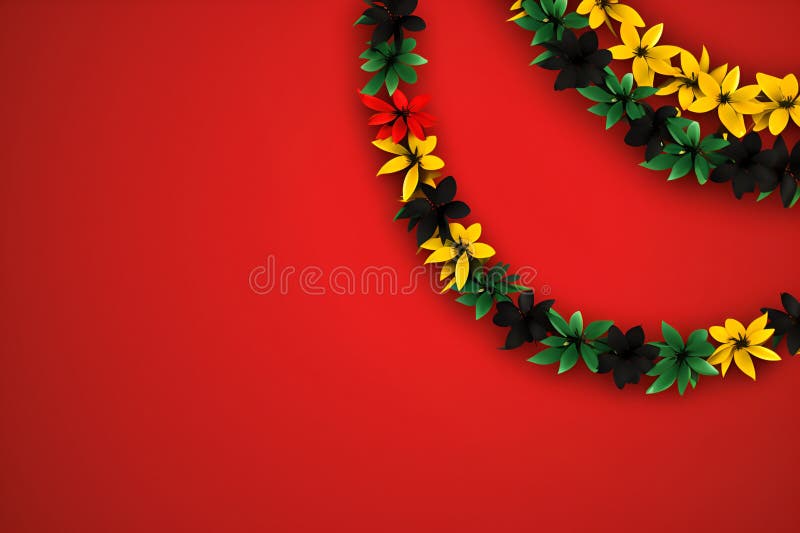 Black History Month Symbolizing Unity and Pride. Banner for Design ...