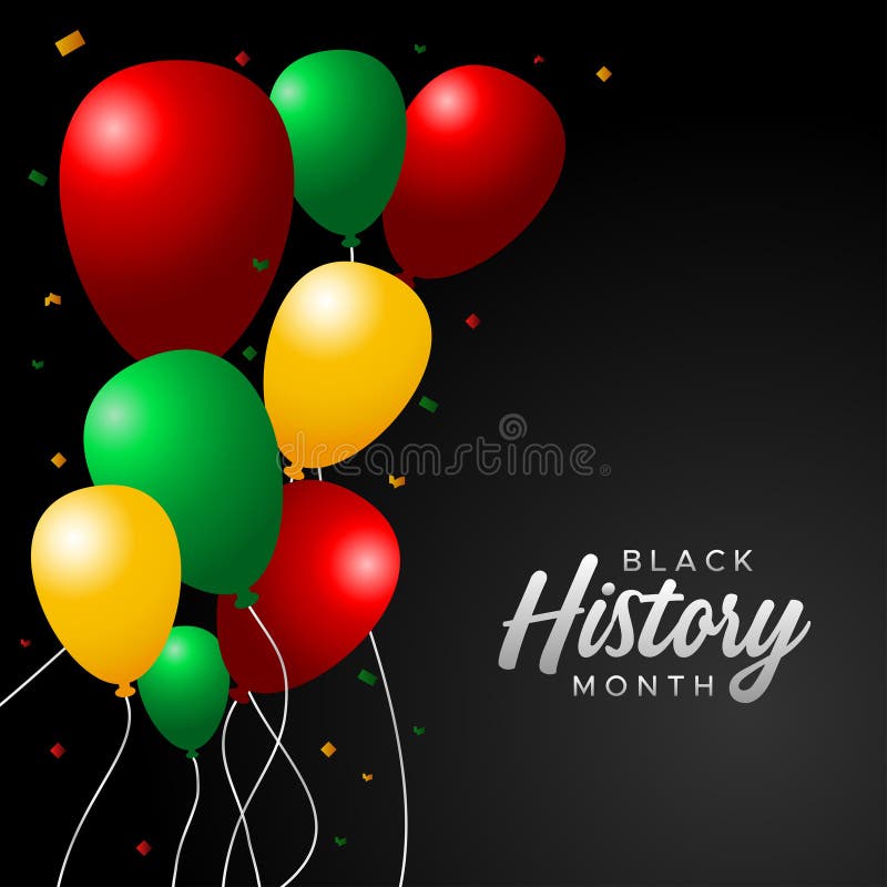 Black History Month Vector Design for Banner or Background Stock Vector ...