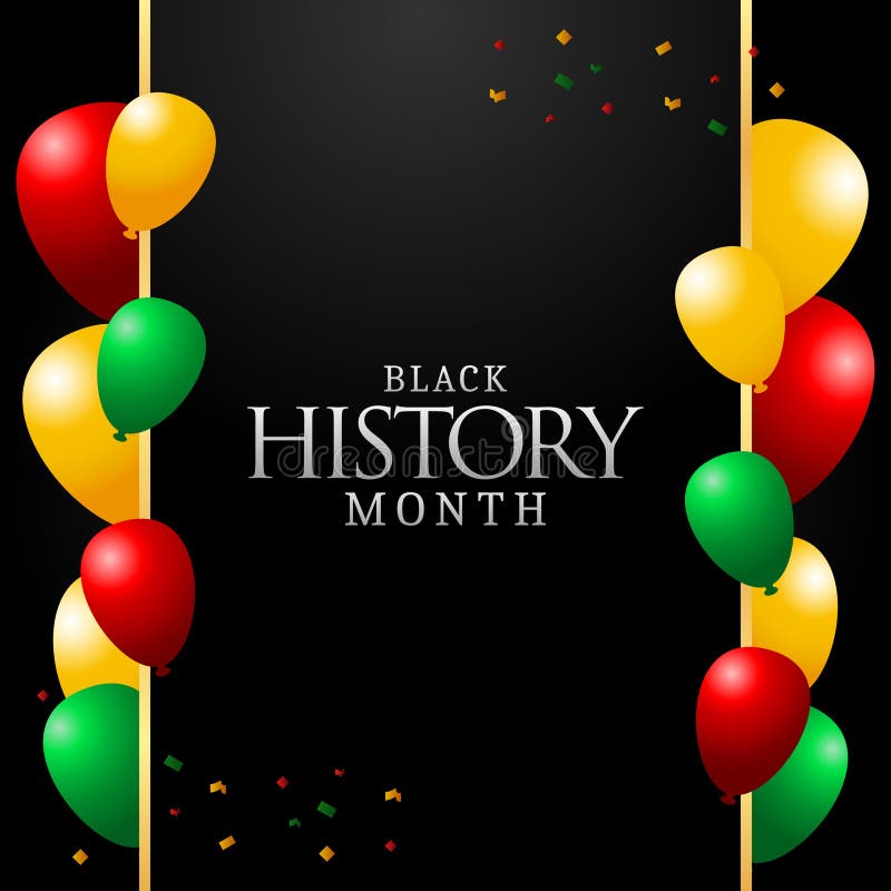 Black History Month Vector Design for Banner or Background Stock Vector ...