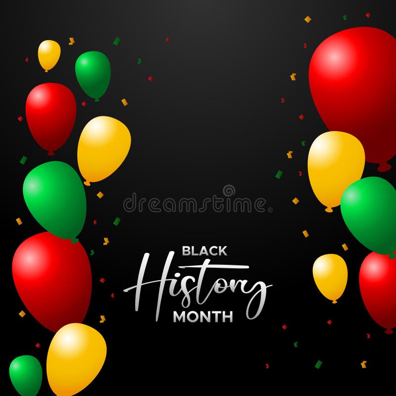 Black History Month Vector Design for Banner or Background Stock Vector ...