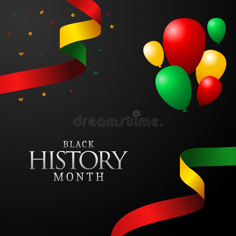 Black History Month Vector Design for Banner or Background Stock Vector ...