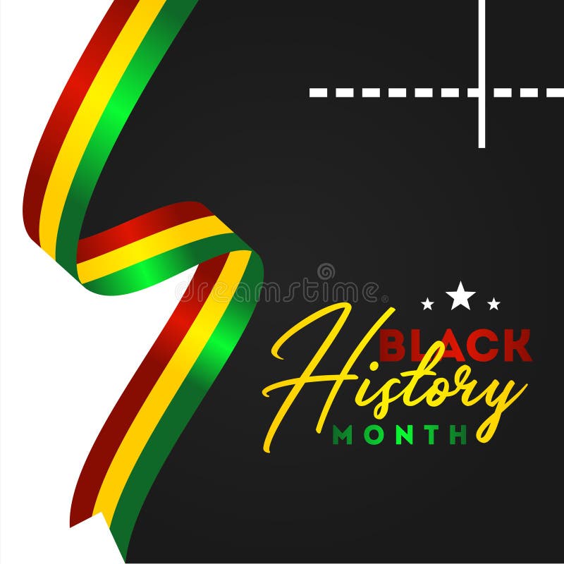 Black History Month Vector Design for Banner or Background Stock Vector ...