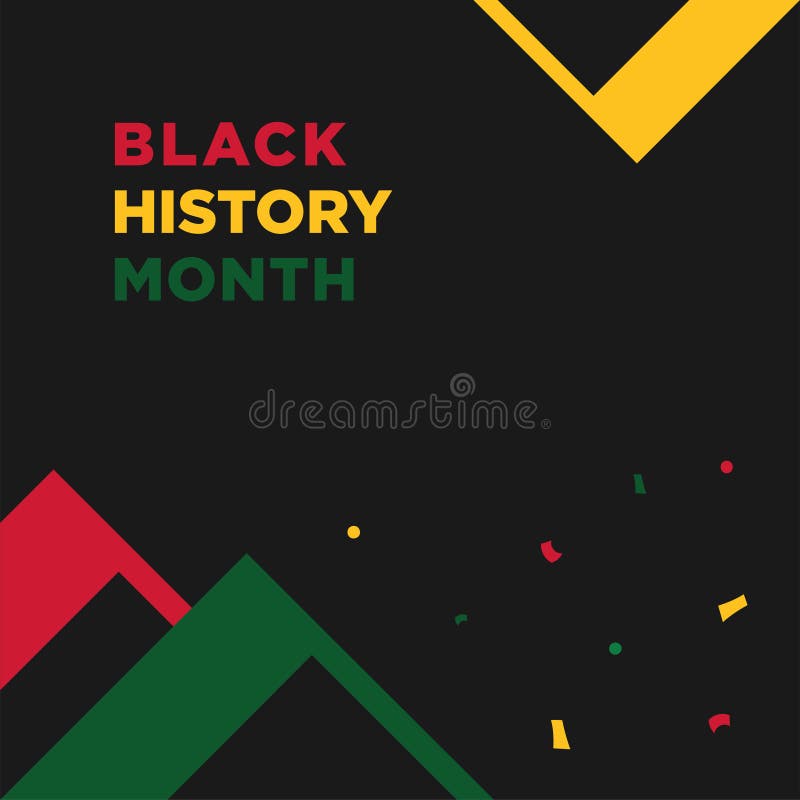 Black History Month Vector Design for Banner or Background Stock Vector ...