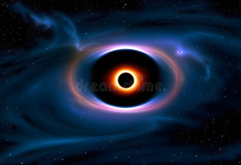 Black Hole, Awesome Science Fiction Wallpaper, Cosmic Landscape Stock ...