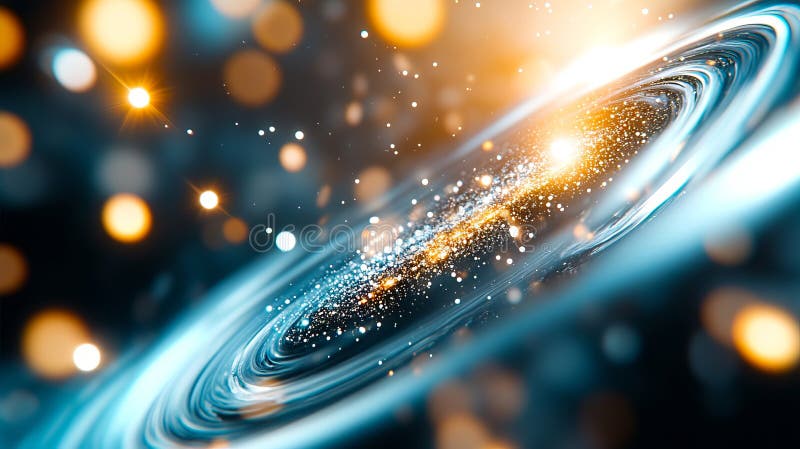 A Black Hole with a Bright Light Coming Out of it Stock Image - Image ...