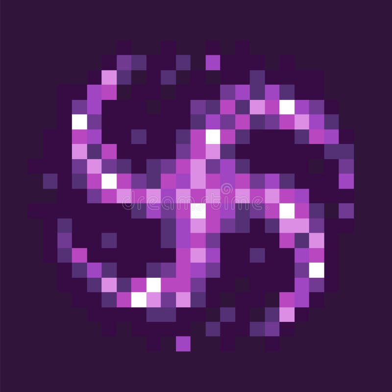 Black Hole Celestial Body Pixel Game Graphics Stock Vector ...