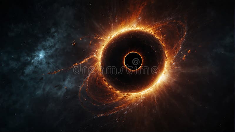 Black Hole Cosmic Energy Explosion on Space Ai Generated Stock ...