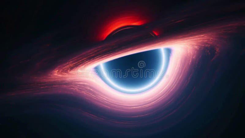 A Black Hole in Deep Space Generating a Rotating Accretion Disk Stock ...