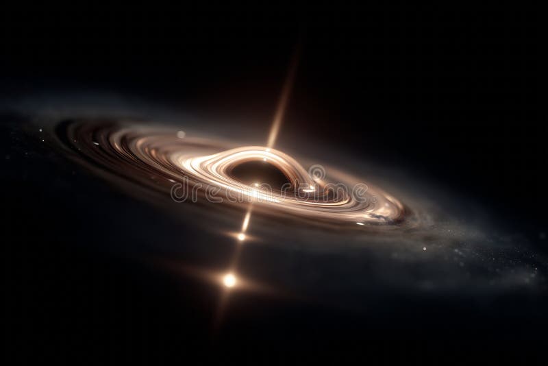 A Black Hole in Deep Space with Gravitational Lensing that Distorts ...