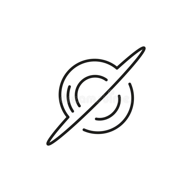 Black Hole Icon stock vector. Illustration of astrophysics - 322064650