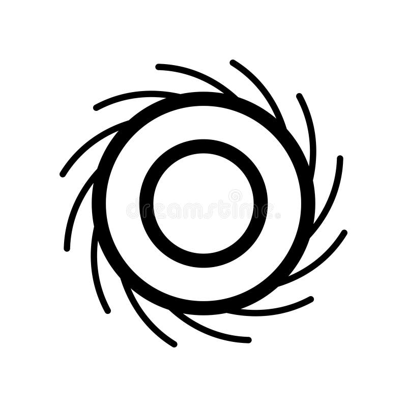 Black hole icon vector stock vector. Illustration of cosmos - 279026608