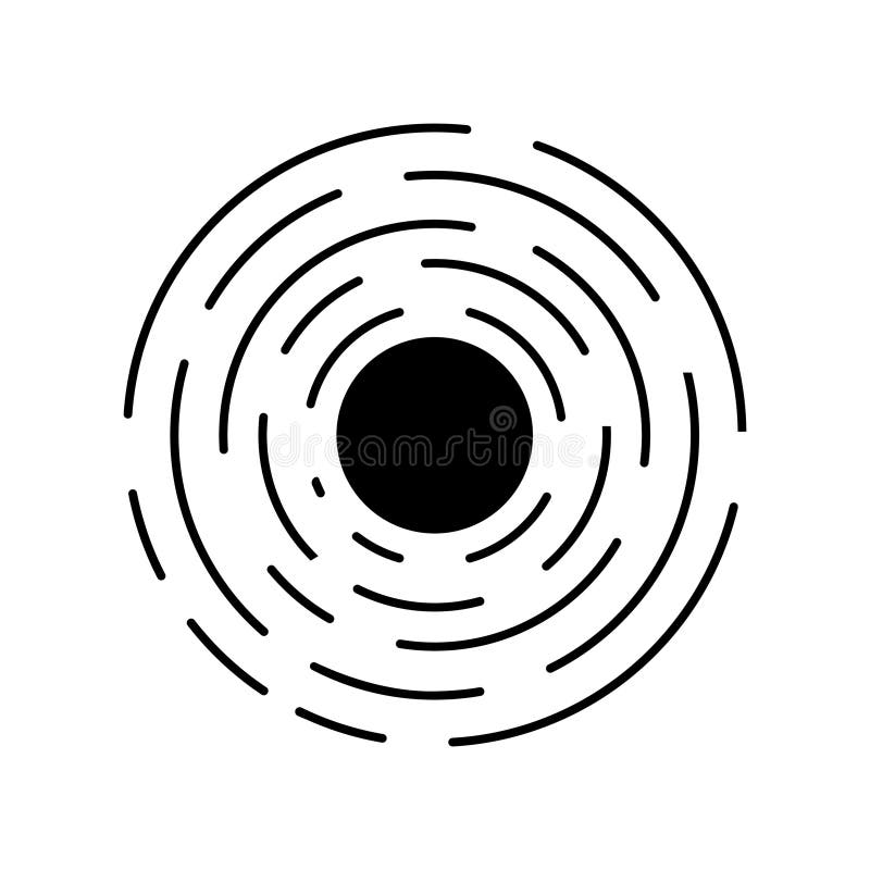Black hole icon vector stock vector. Illustration of physics - 279116411