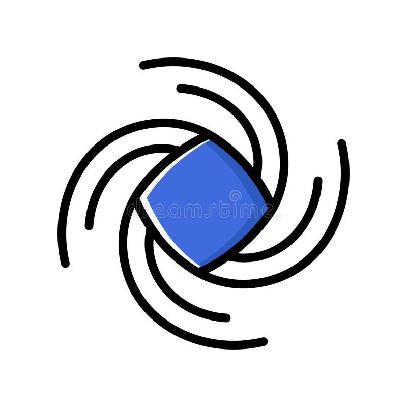 Black Hole Line Colourful Vector Icon. Space Exploration Concept Icon ...