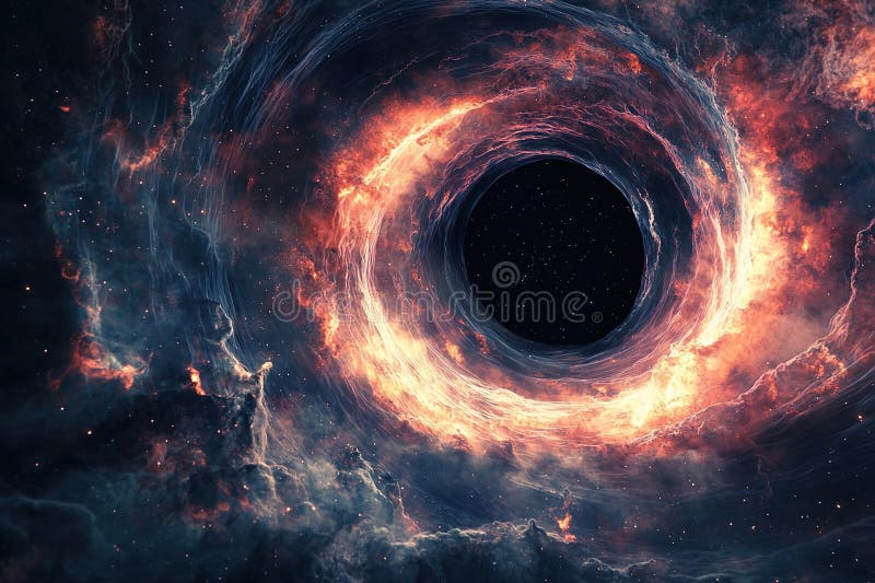 Black Hole in Outer Space. Abstract Universe, Space Wallpaper Stock ...