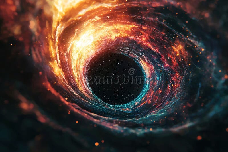 Black Hole in Outer Space. Abstract Universe, Space Wallpaper Stock ...