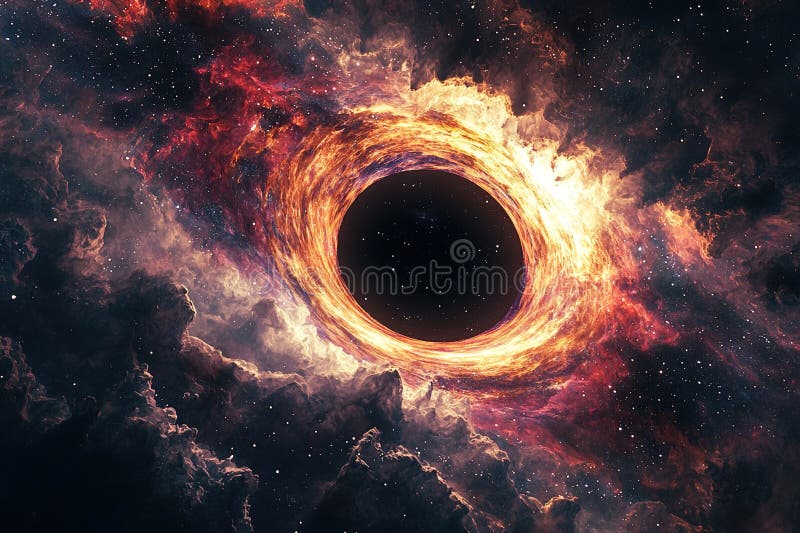 Black Hole in Outer Space. Abstract Universe, Space Wallpaper Stock ...