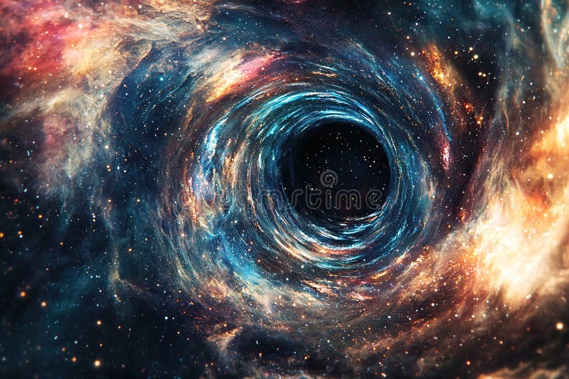 Black Hole in Outer Space. Abstract Universe, Space Wallpaper Stock ...