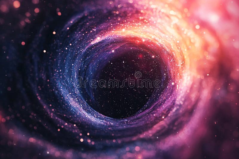 Black Hole in Outer Space. Abstract Universe, Space Wallpaper Stock ...