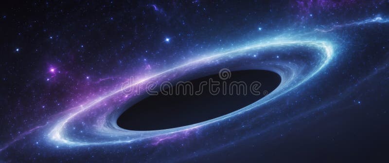 Black Hole Over Star Field in Outer Space Stock Photo - Image of ...