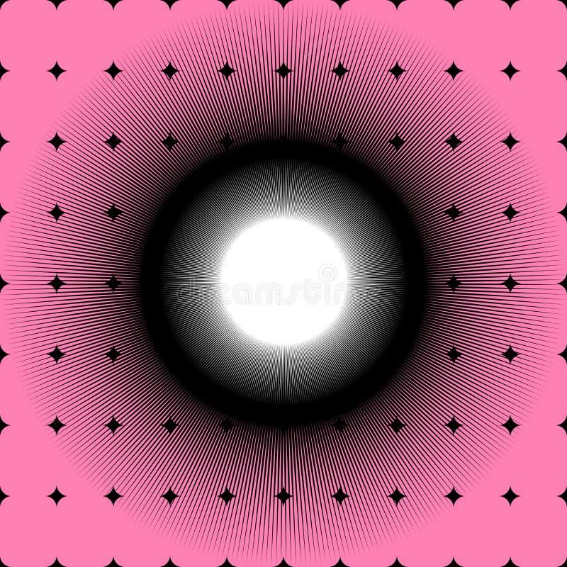 Black Hole on Pink Background Abstract Stock Illustration ...