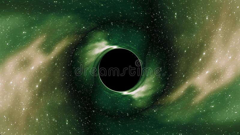 Black Hole Pulls in Star Space Time Funnel Pit Illustration Background ...