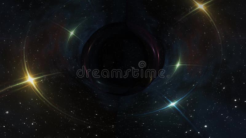 Black Hole Pulls in Star Space Time Funnel Pit Animation Background New ...