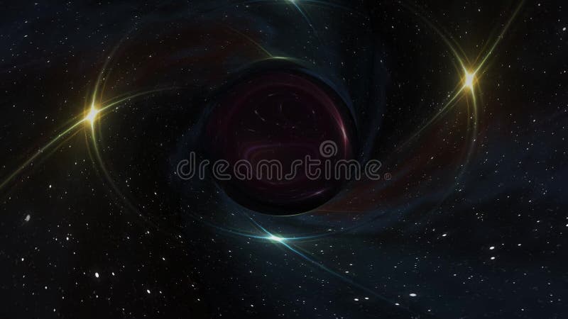 Black Hole Pulls in Star Space Time Funnel Pit Animation Background New ...