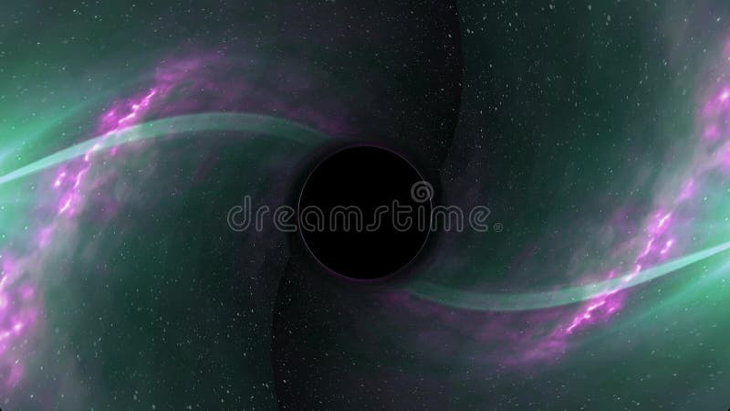 Black Hole Pulls in Star Space Time Funnel Pit Seamless Loop Animation ...