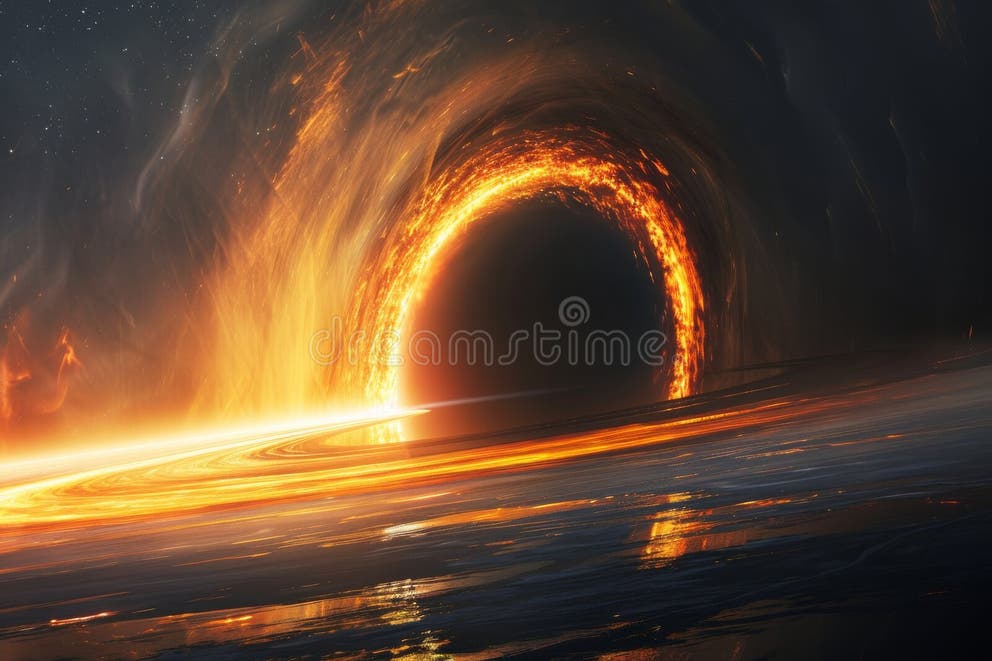 A Black Hole Shadow, a Dark Region Created by the Bending of Light ...