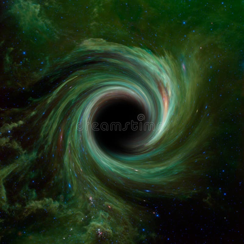 Black Hole in Space. Wormhole or Portal in Space. Stock Photo - Image ...