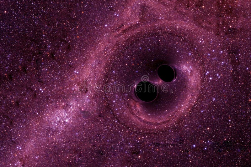 Black Hole, in a Space Nebula. Elements of this Image Were Furnished by ...
