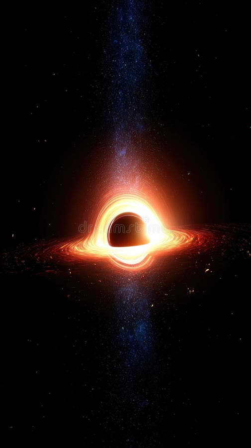 A Black Hole Surrounded by a Bright Accretion Disk Glows with Intense ...