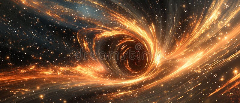 Black Hole Vortex Abstract Design Stock Illustration - Illustration of ...