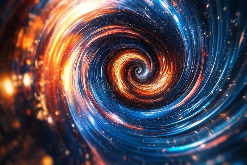 Black Hole Vortex Abstract Design Stock Illustration - Illustration of ...