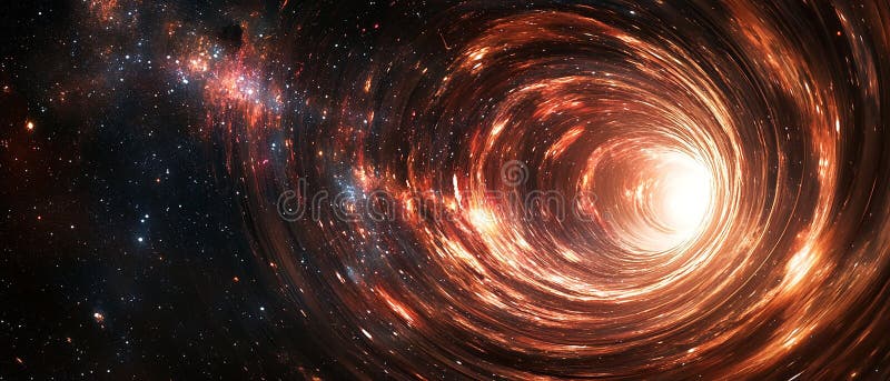Black Hole Vortex Abstract Design Stock Illustration - Illustration of ...